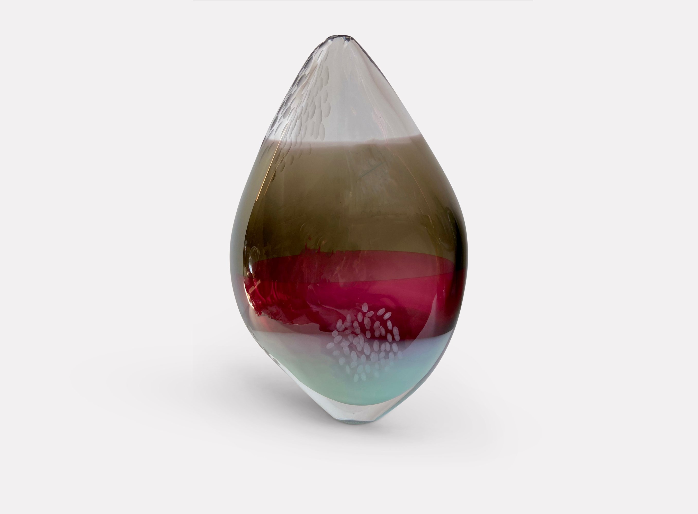 Fushia Whistle Vessel Vase by Michèle Oberdieck | Curio